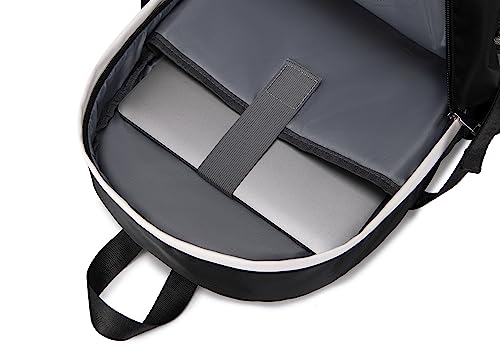 Teecho Waterproof Backpack Set for Teen Girls Cute Backpack Purse for Women Weeken Travel Rucksack Black
