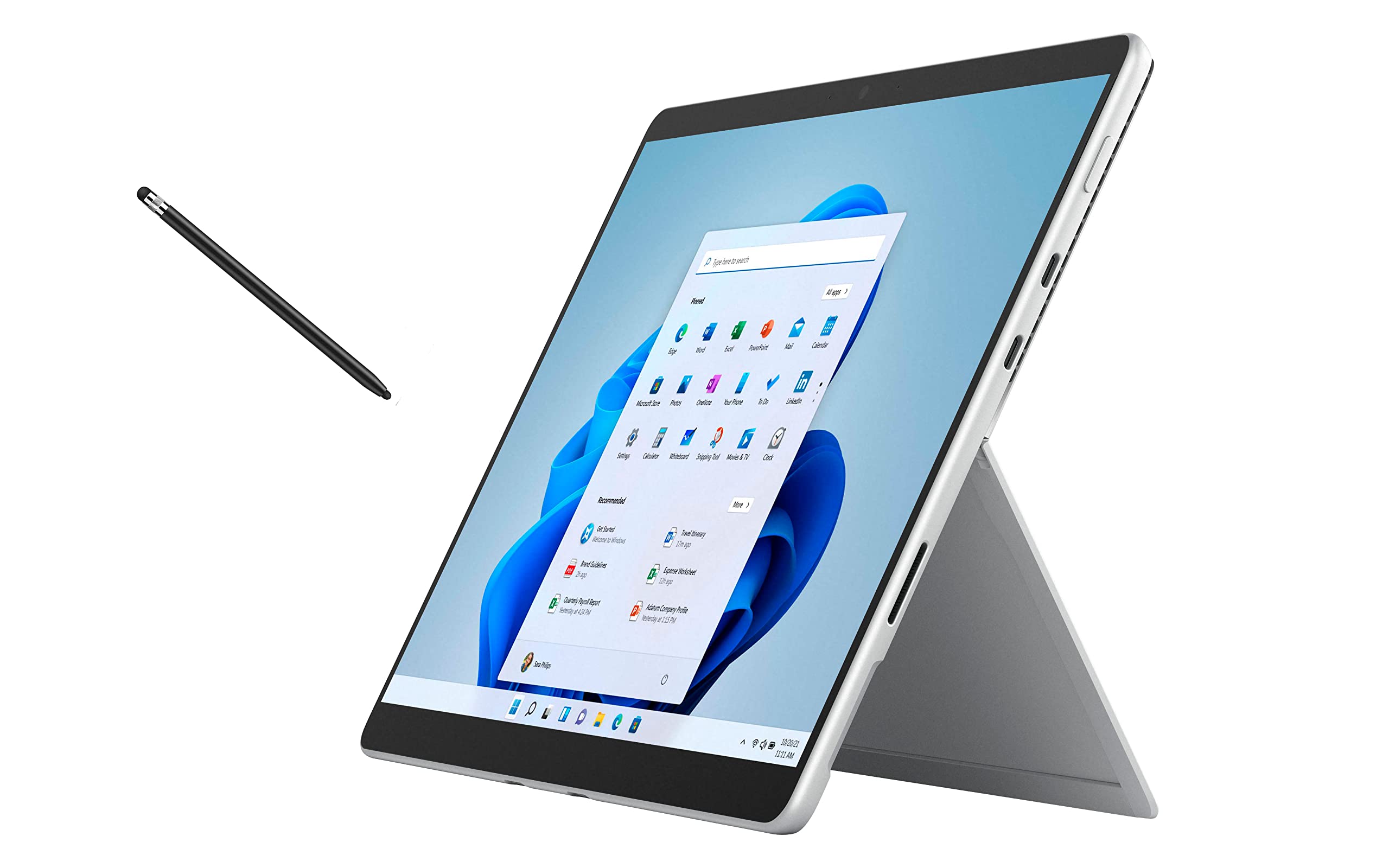 Microsoft Surface Pro 8 Tablet, 13" QHD Touchscreen, 11th Gen Intel Core i5-1135g7 (Up to 4.2GHz), 8GB DDR4 RAM, 512GB SSD, Intel Iris Xe Graphics, Device Only, Win11h, Platinum, with Stylus Pen