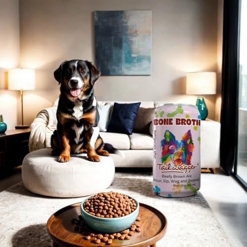 Tailwagger Beefy Brown Ale Bone Broth for Dogs, 12 oz