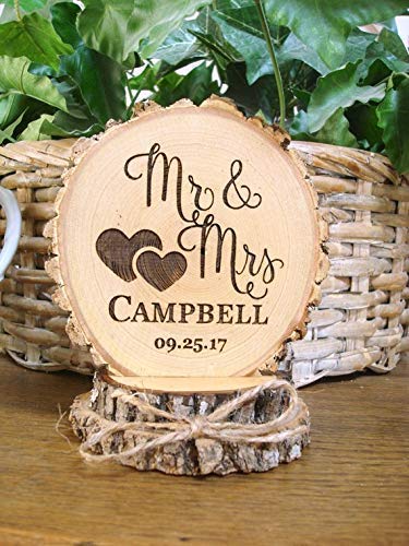 Mr & Mrs Wedding Cake Topper