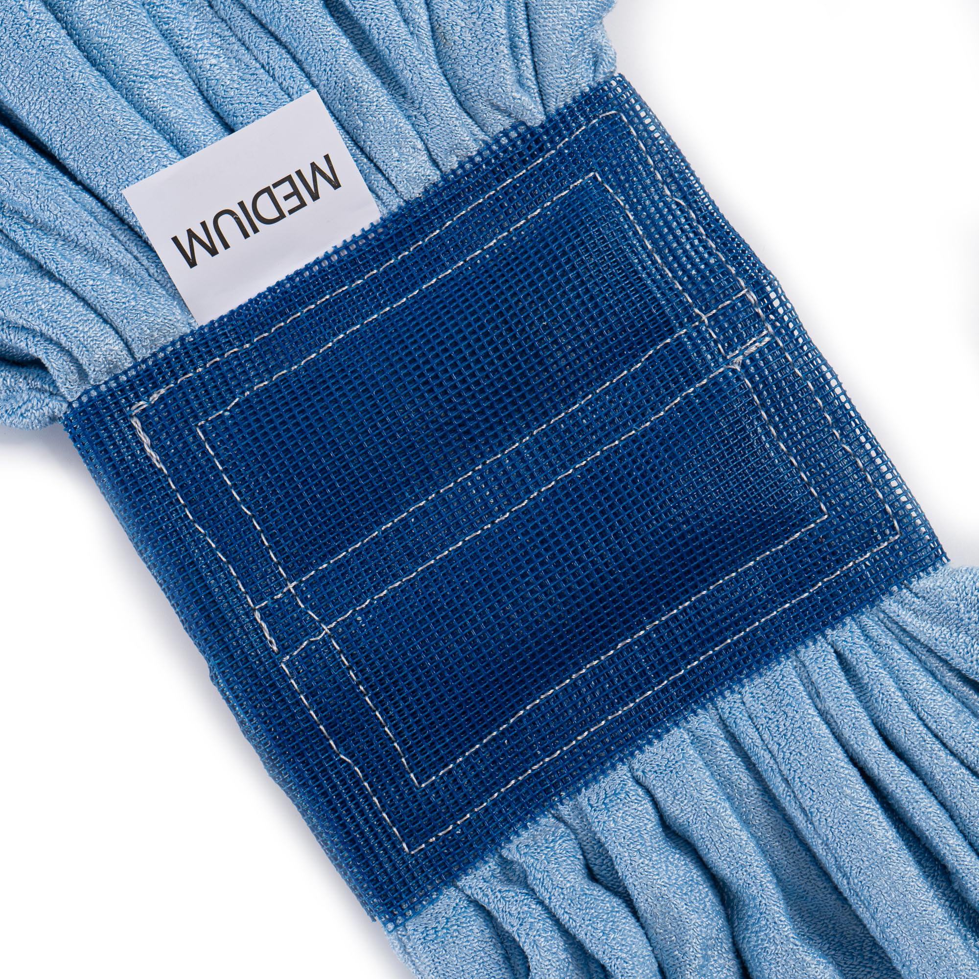 Matthew Cleaning Microfiber Tube Mop(Meduim,Blue,3Pack)Heavy Duty Mop Head Replacement,excellent absorbency,Premium launderability,Reusable,Loop end for Home,Commercial&Industrial Use-Incl.2Pcs Cloths