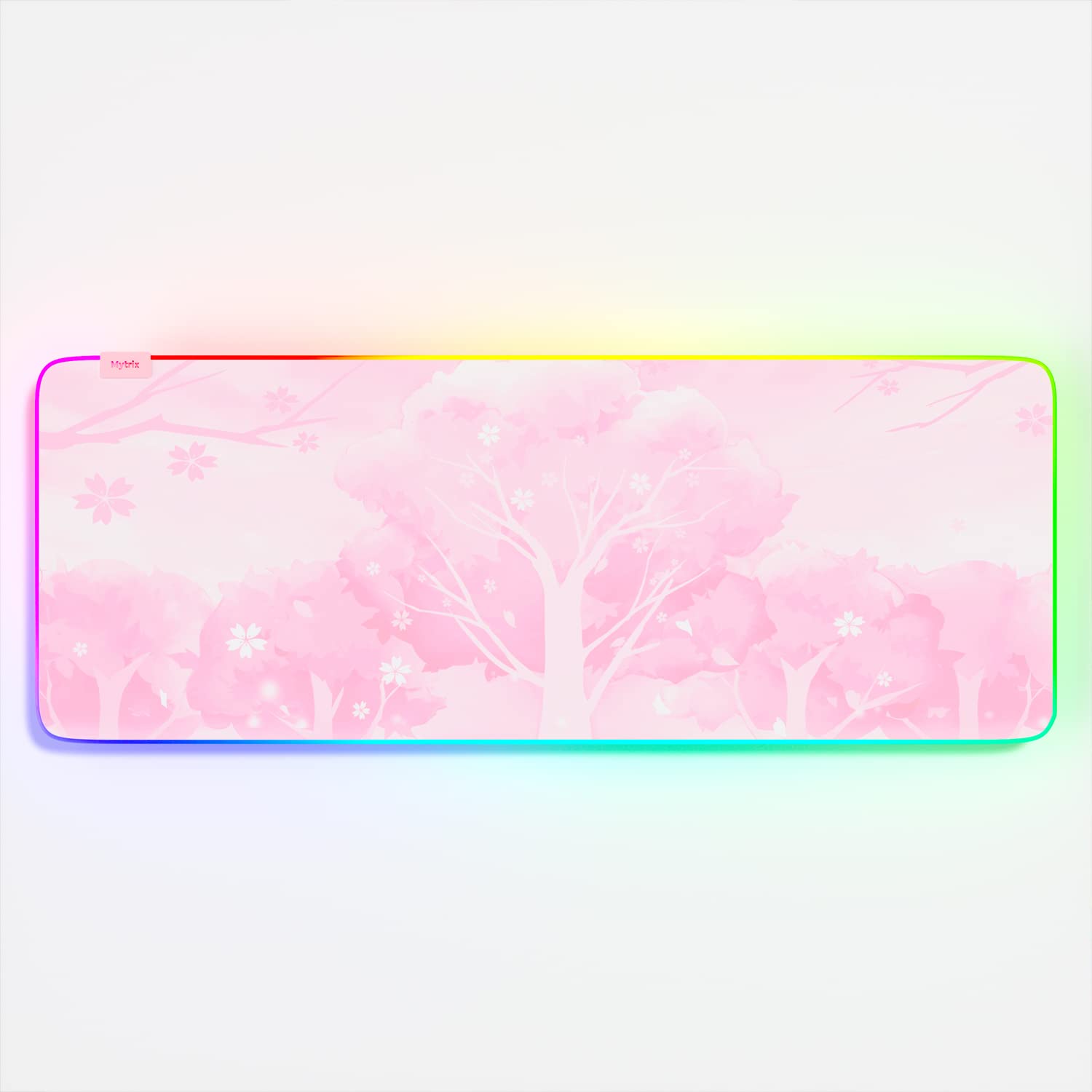 Mytrix RGB LED Gaming Mouse Pad, 14 Modes Glow Pad, Extra Large Gaming Mousepad,Waterproof Rubber Non Slip Zero-Kirin Mat, Extended Big Keyboard and Mouse Pad Mat for Gamer Office Home, 800×300×4mm