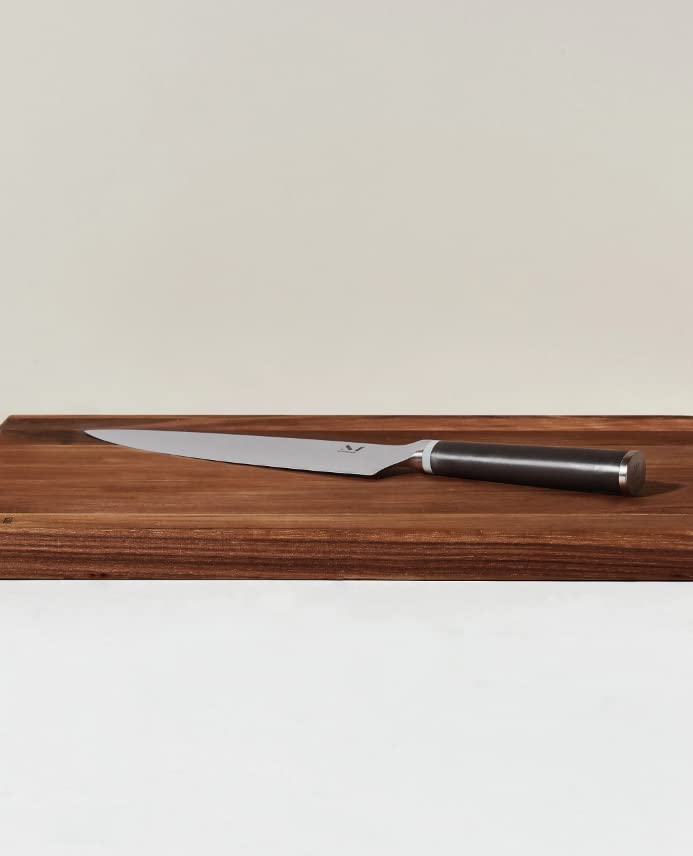 Material, The Angled Board Kitchen Cutting & Serving Board, Reversible Juice-Groove and Smooth Side, FSC-Certified Walnut, 17L x 12W