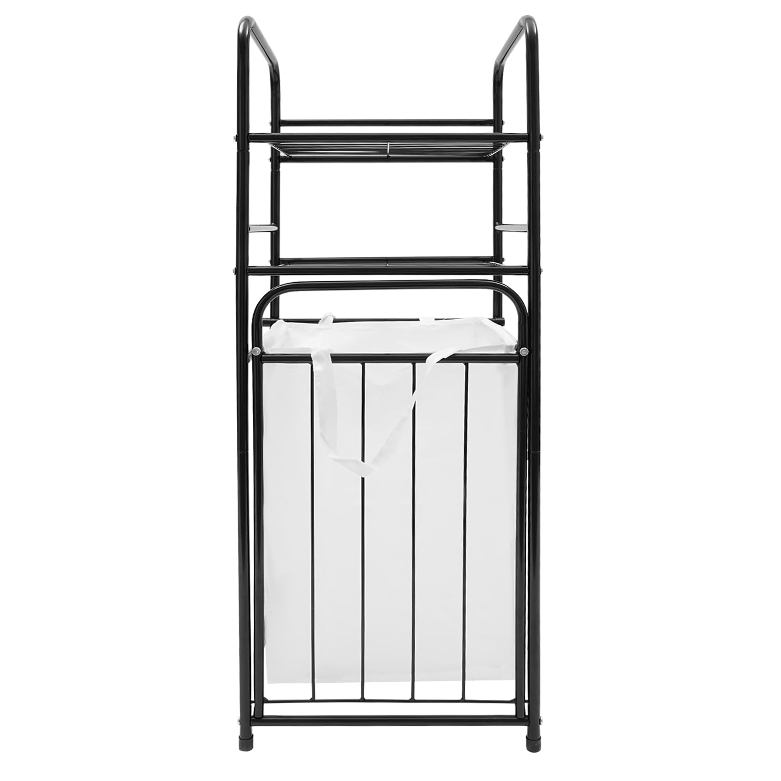 Tilt Out Laundry Basket, Laundry Hamper Cabinet with Removable Liner Bag & Storage Shelf for Bedrooms, Bathrooms, Apartments, 14.56 * 13.77 * 39.37in