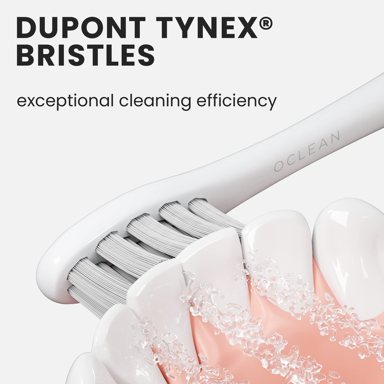 Oclean X Pro Elite Replacement Toothbrush Heads,2 Packs, White, Compatible with All Oclean Electric Toothbrush (Daily Clean)