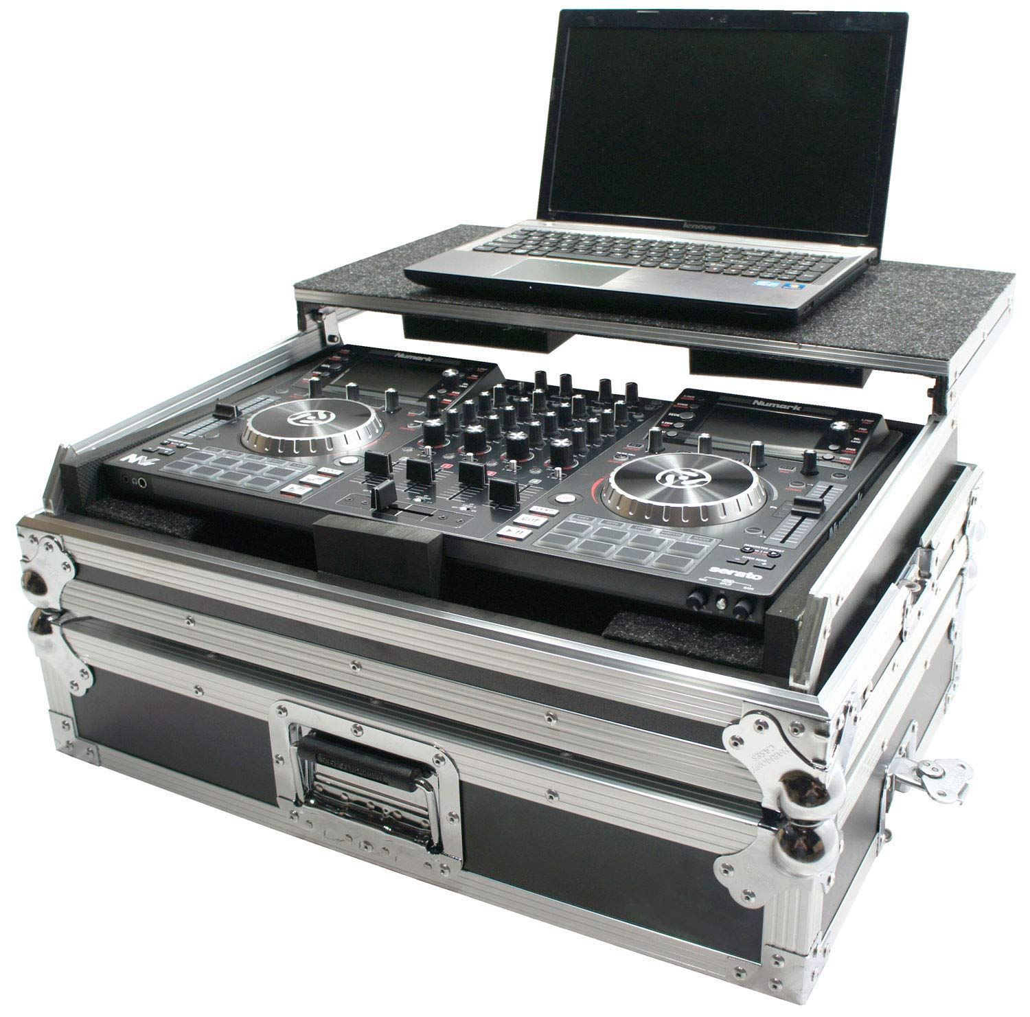 Harmony Audio DJ HCNVLT Flight Glide Laptop Stand Road DJ Custom Case Compatible with Numark NV
