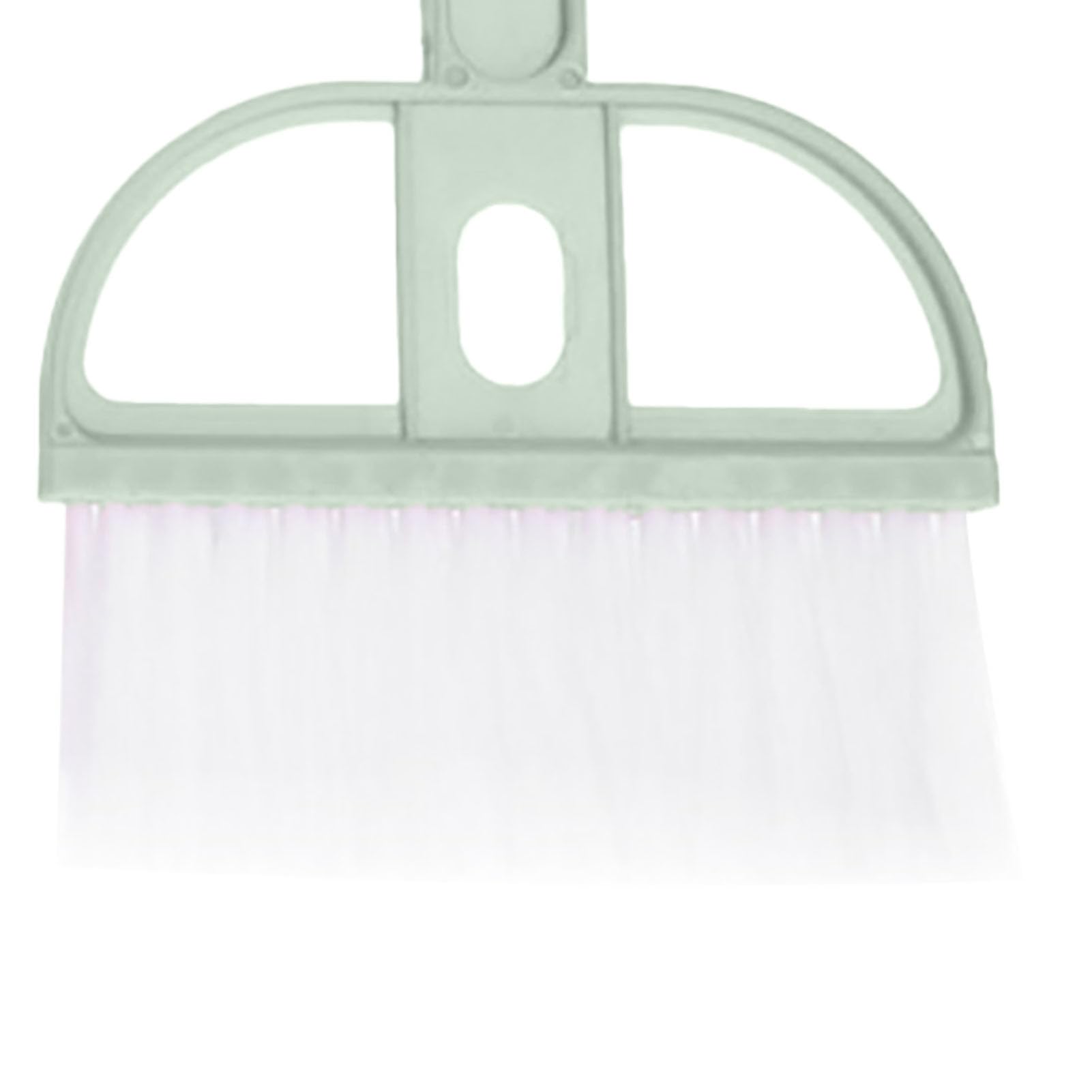 Small Broom and Dustpan Set Efficiently Sweeping Desktop Dust for Office Home School Portable Plastic Mini Broom Dustpan (Nordic Green)