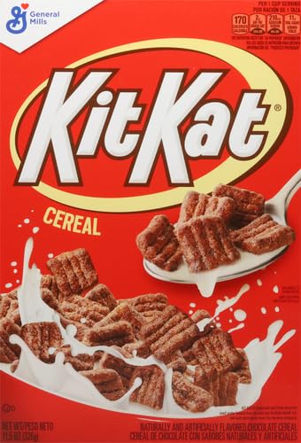 KIT KAT Chocolatey Cereal, Breakfast Cereal Made with Whole Grain, 11.5 oz