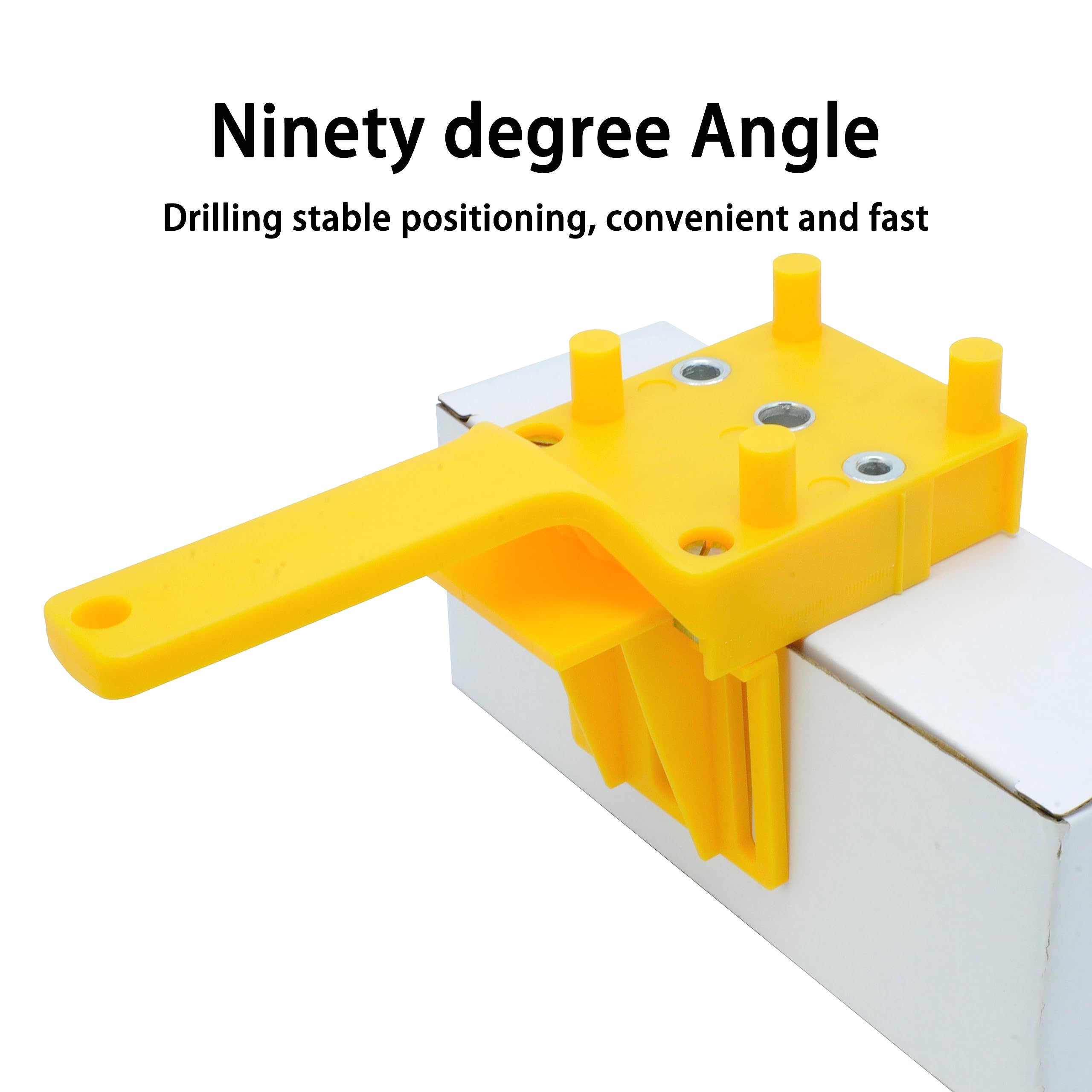 INDPROD Handheld Dowel Jig 15pcs,Pocket Hole Jig Kit for woodworking,3 Metal Bushing Sizes 6mm 8mm 10mm,Hole Screw Jig Positioner,Punch Locator Includes Removable Dowels Hex Key Self-Centering Pins