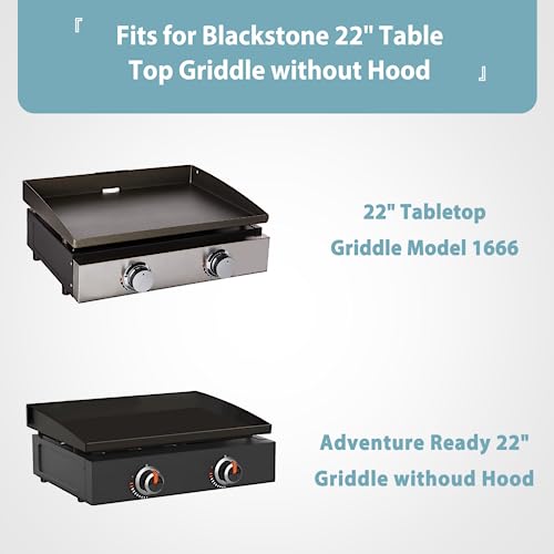 SHINESTAR Griddle Carry Bag for Blackstone 22" Tabletop Griddle without Hood, Portable Griddle Carry Bag for Travel, Heavy Duty 600D Waterproof Polyester, Black