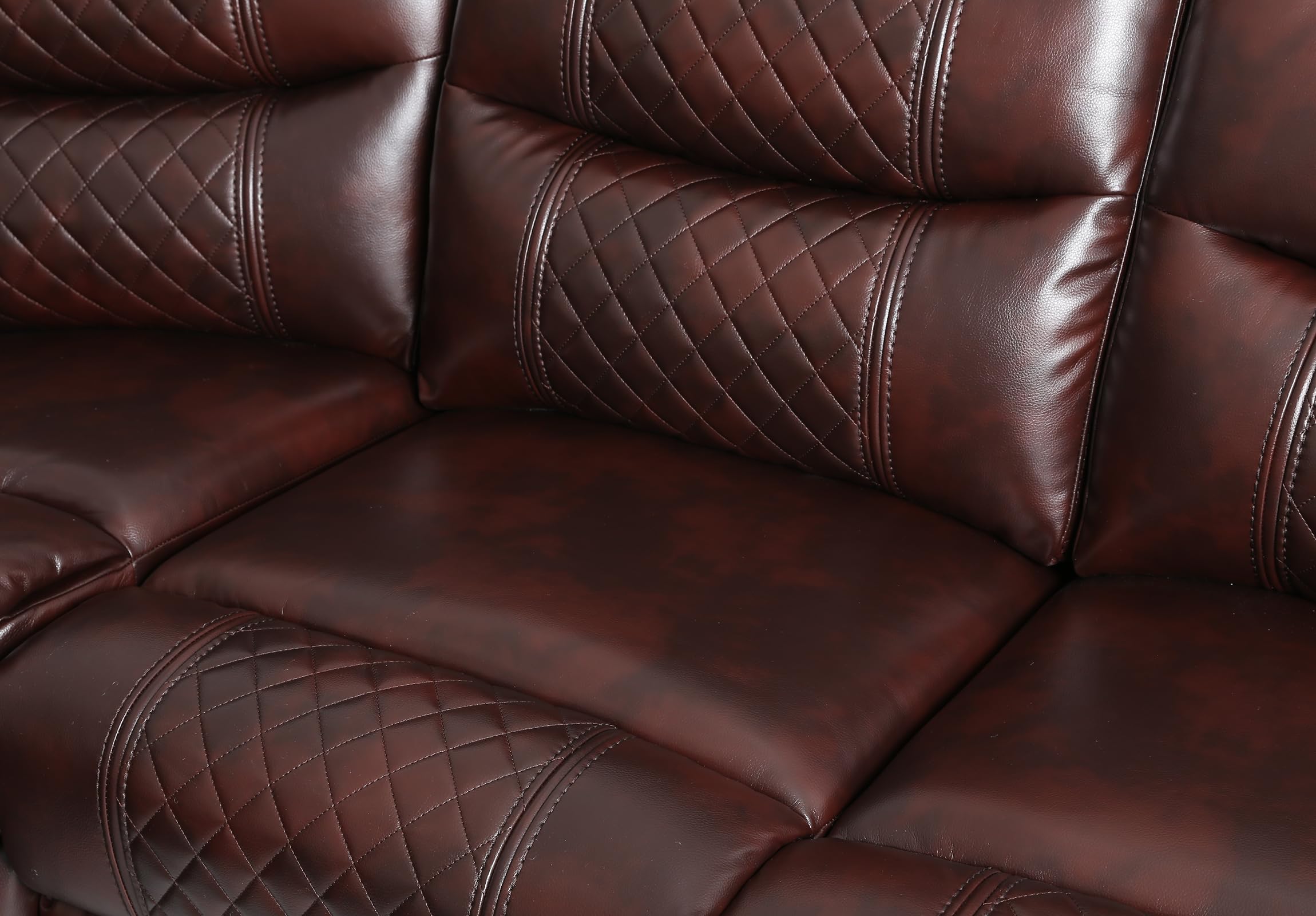 Recliner Sectional Sofa Couches for Living Room Home Theater with Cup Holders Console Table Storage