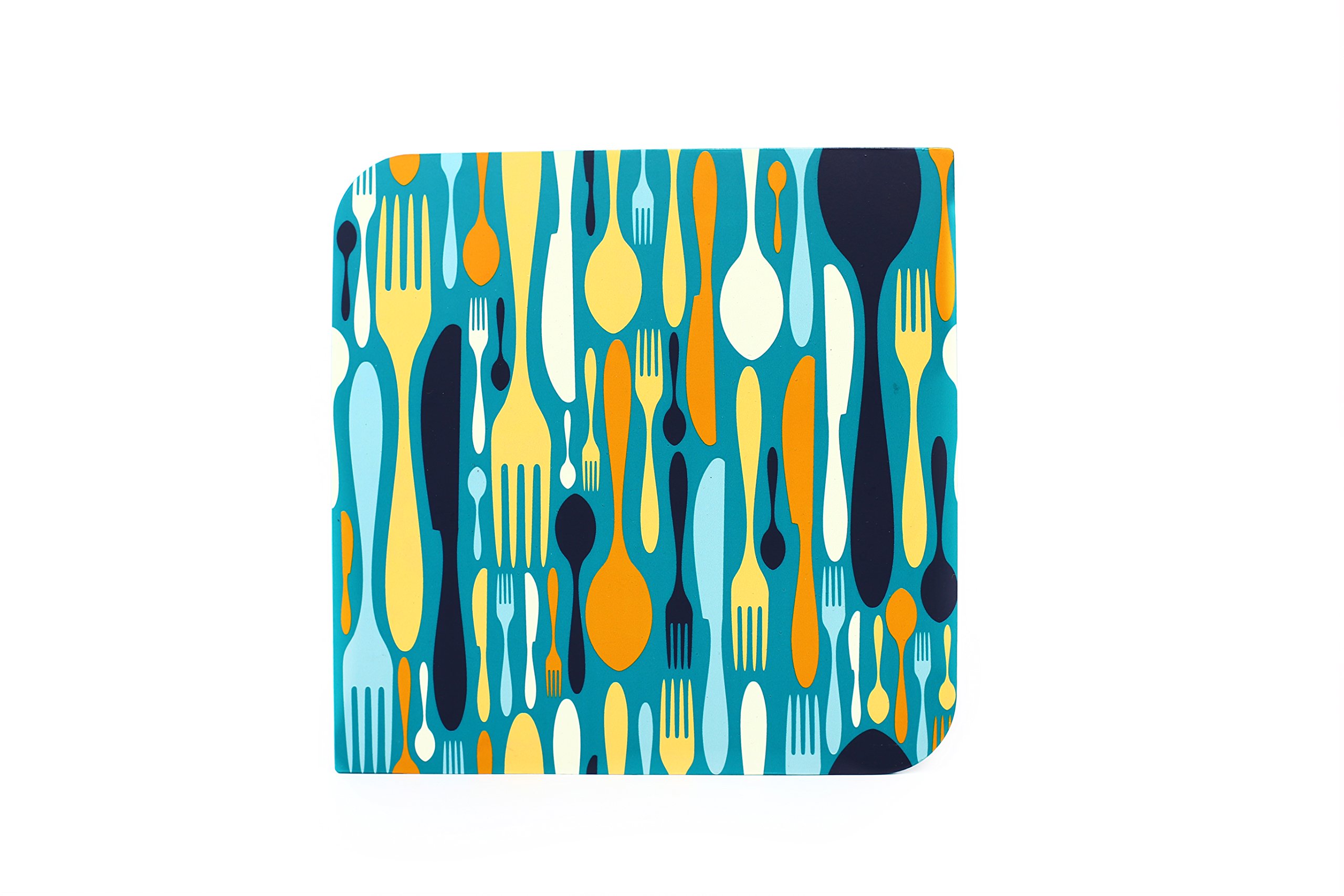 Modgy Silicone Trivets for Hot Dishes, Pots, Pans Decorative for Kitchen Counter-Tops Heat Resistant Pad Utensil Rest Mat Coaster, Kookin