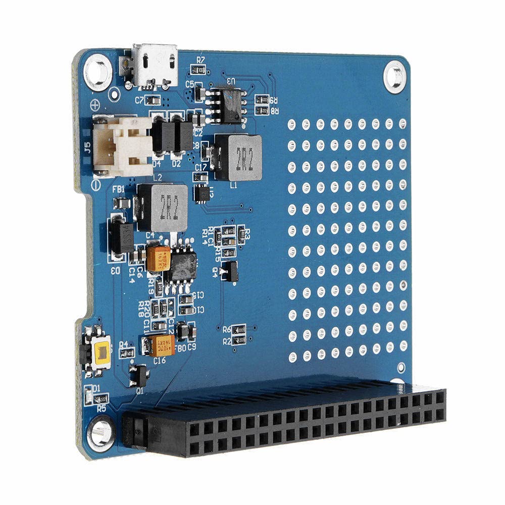 Power Pack Pro UPS HAT Lithium Battery Expansion Board for Raspberry Pi Charging