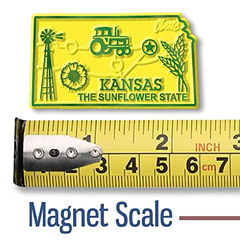 North America Complete Magnet Set by Classic Magnets, 66-Piece Vintage Rubber State & Province Magnets, Collectible Souvenirs Made in The USA