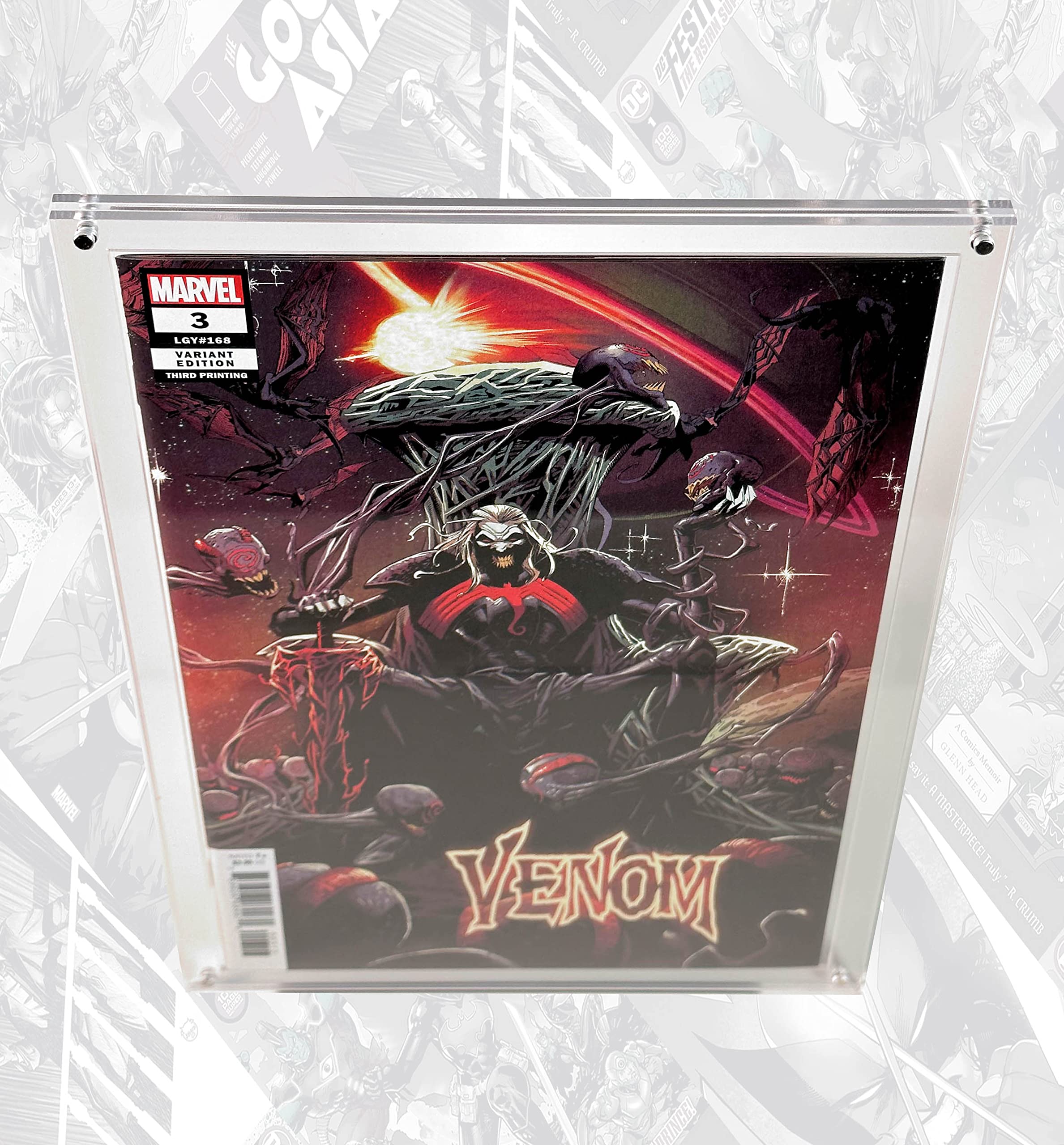 MALKO Modern Comic Book Acrylic Slab Display Case - Current Comics Magnetic Showcase - 2 PACK