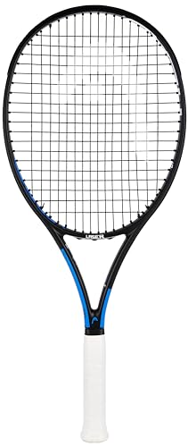 HEAD Graphene Laser Oversize Pre-Strung Tennis Racquet with Large Sweetspot and Power, Black/Blue