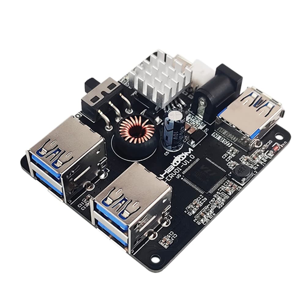Oligemok USB3.0 HUB Expansion Board Robot Car Docking Station Splitter for Nano
