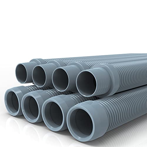 Poolvio Professional Swimming Pool Vacuum Cleaner Hose -1.5β 8 Piece Hoses for Pool Vacuum Extension/Replacement - Compatible with all Major Automatic Swimming Pool Cleaners