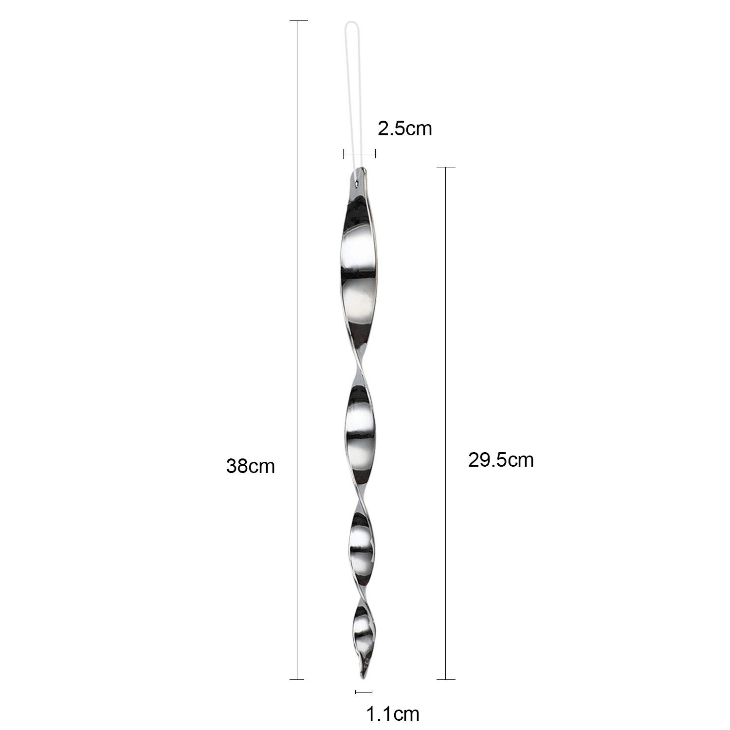 Woodpecker Rods for House,Bird Reflective Devices Outdoor,Reflective Scare Rods,Bird Reflectors for Outside(Christmas Reflector Strip Hanging Home As Decoration(6PCS)