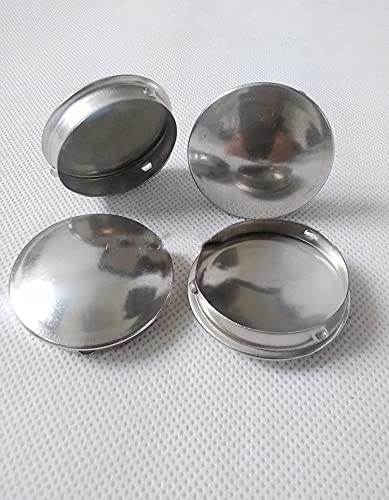 Pipe Accessory Tube Plug Cap Cover Stainless Steel 38MM External Diameter Pipe Plug stoppers 30pcs - (Color: 304 Stainless Steel)