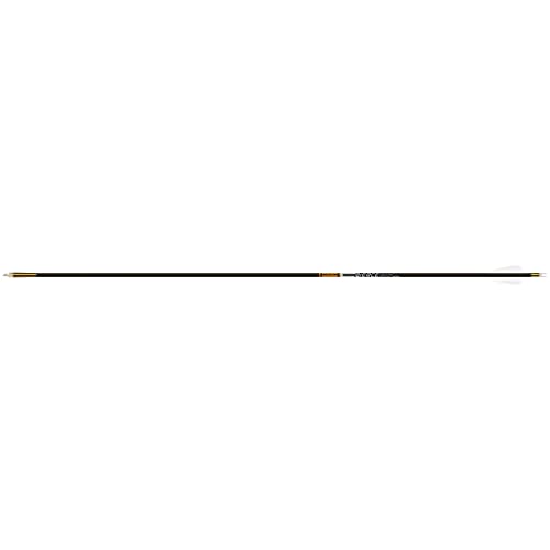 Gold Tip Pierce Platinum Arrow with 2" Fusion X Vanes (6 Pack), Black, 400