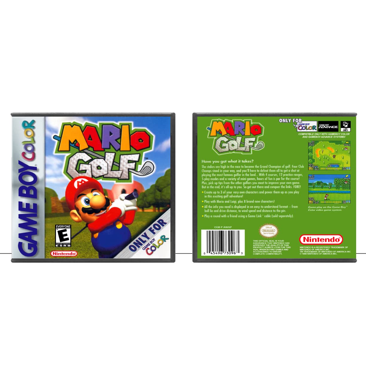 Mario Golf | (GBC) Game Boy Color - Game Case Only - No Game