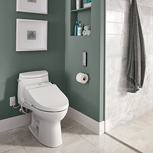 TOTO SW2043#01 C200 WASHLET Electronic Bidet Toilet Seat with Premist and SoftClose Lid, Round, Cotton White
