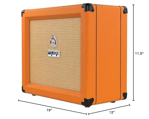 Orange Crush 35RT Guitar Combo Amplifier Bundle with Pig Hog 10ft Orange Woven Instrument Cable and Liquid Audio Polishing Cloth