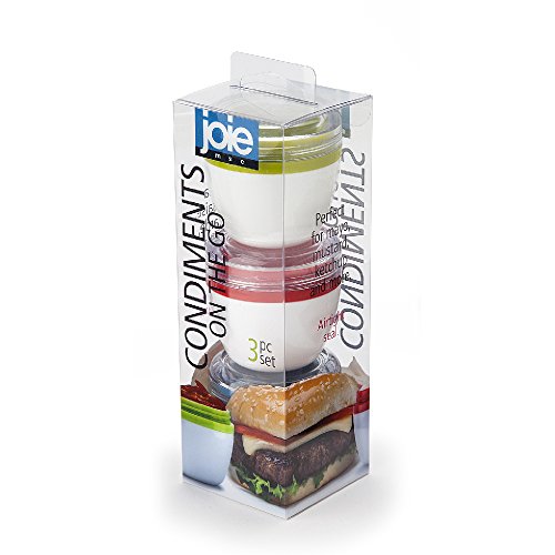 Joie Set 3 Bottles Sauces, Multicolour, 5 X 5 X 5 cm, Multicoloured (60018)