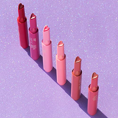 Kaja Lip Gloss - Heart Melter | High-shine, Glossy Finish, Peppy Pink Nude, Moisturize, 05 Hunny Bun, 0.04 Oz