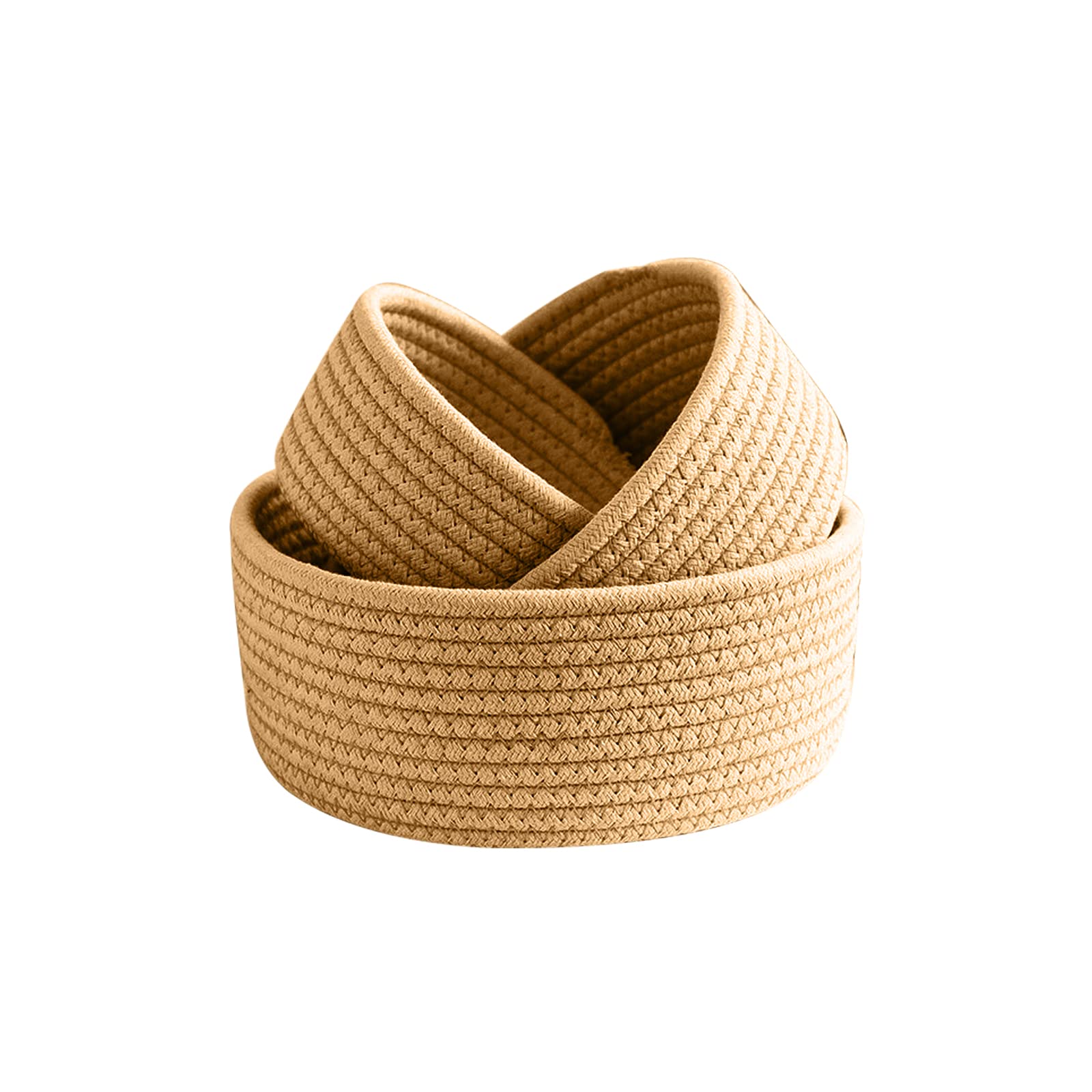 Mini Table Basket Organizer Closet Baskets Toy Basket 3 Pack Storage Baskets Storage Bins for Desk Woven Basket for Organizing