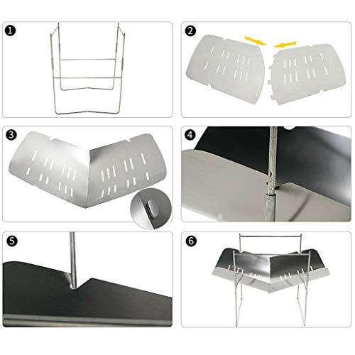 HALOU Mini Stainless Steel Barbecue Camping Stove Cooking Rack Foldable Charcoal BBQ Grill Holder Set Portable Outdoor Picnic Gear