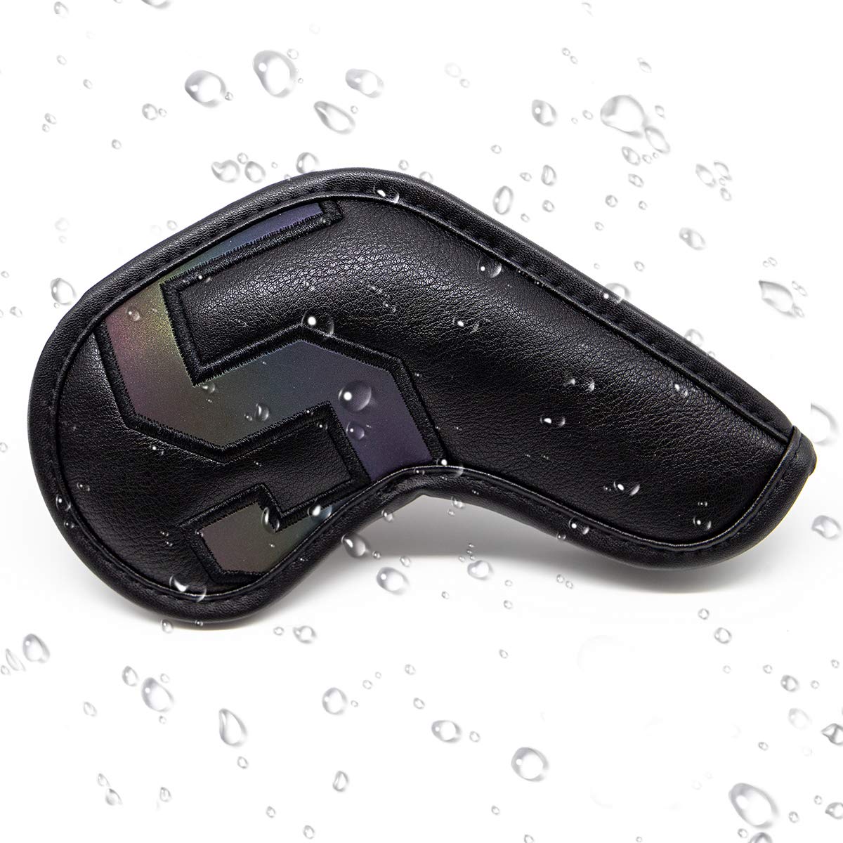 Golf Iron Covers 10pcs, Golf Iron Head Covers Leather Golf Iron Covers Set Colorful Golf Iron Headcovers,Golf Club Head Covers for Iron Customize & Non-Customiz