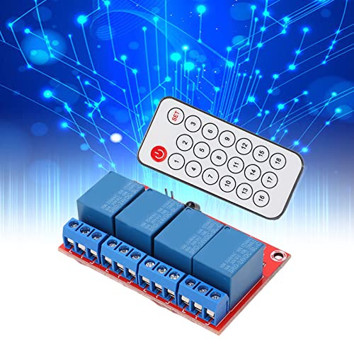 Oumefar 4 Channel Relay Module Receiver Set, Multiple Buttons Receiving Relay Module Control Switch Portable for Electrical Components(#3) Relay