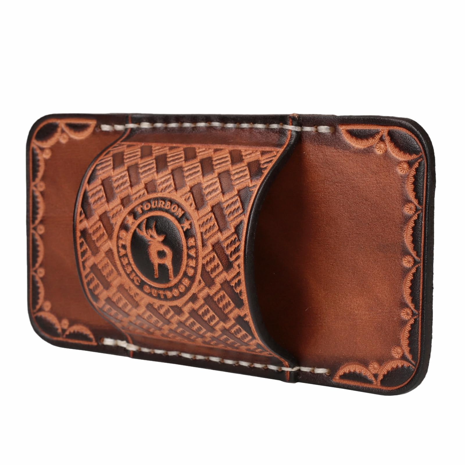 Tourbon Multitool Horizontal and Vertical Carry Leather Sheath for Belt Pocket Holder Carrier EDC Tools Draw Knife Holster Organizer