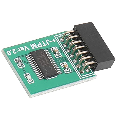 Oumefar TPM 2.0 Module, TPM Module LPC Interface Small Size 14 Pin for Computer Motherboard