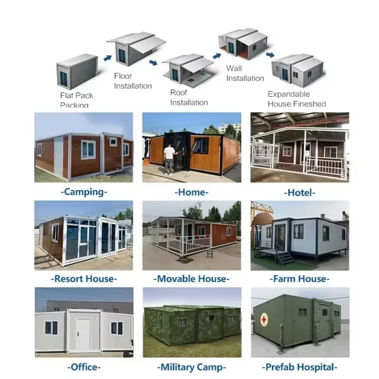 Wholesale contener House Container prefabricated Luxury Mobile Modular 20ft 40ft Container Modular Homes,Portable prefabricated Tiny Home to Live or Office in for Adults