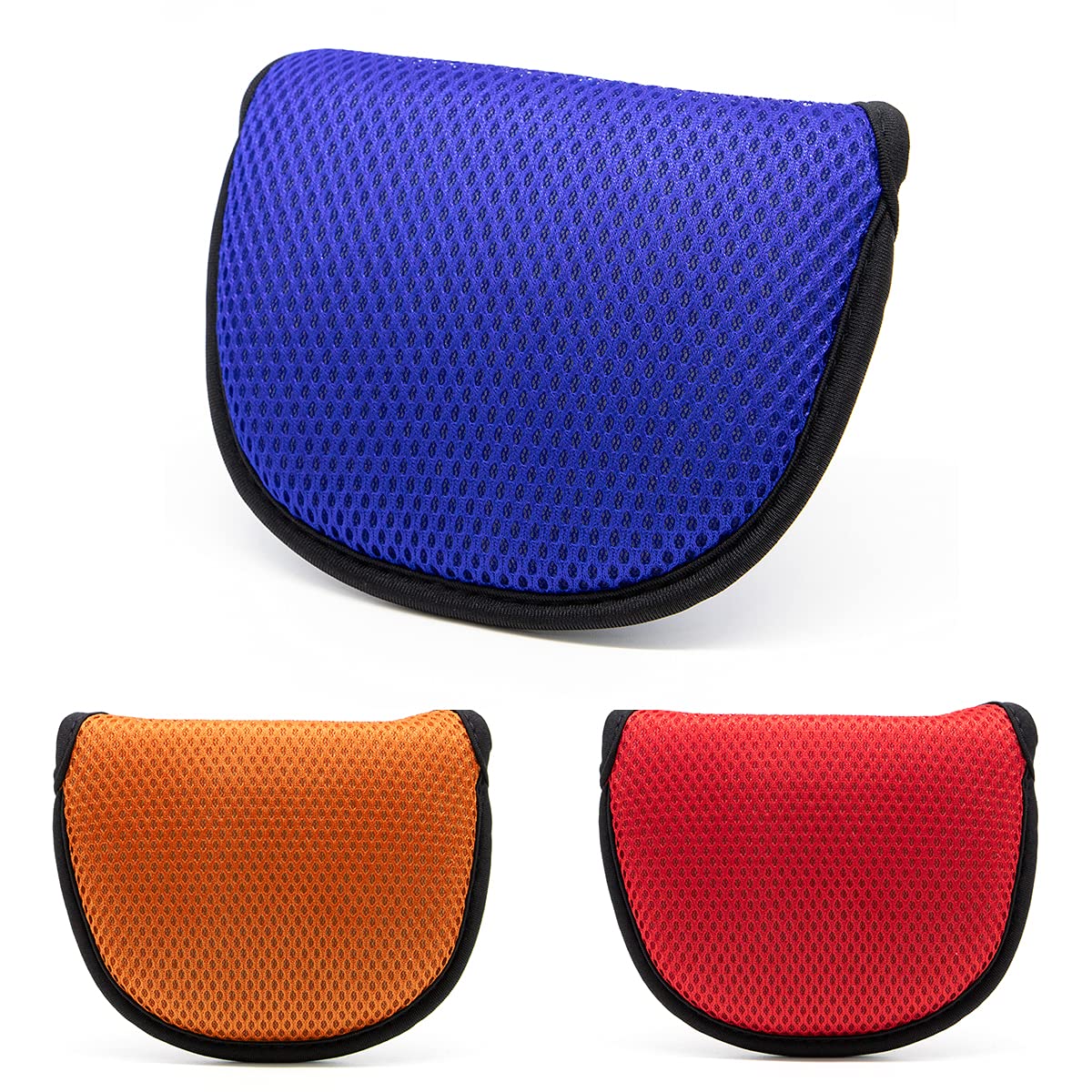 Golf Putter Cover,Mallet Putter Headcover Mesh Golf Putter Head Cover Golf Head Covers with Magic Tape for Heel Shaft RH LH fits Odyssey Works Stroke Lab,Scotty Cameron