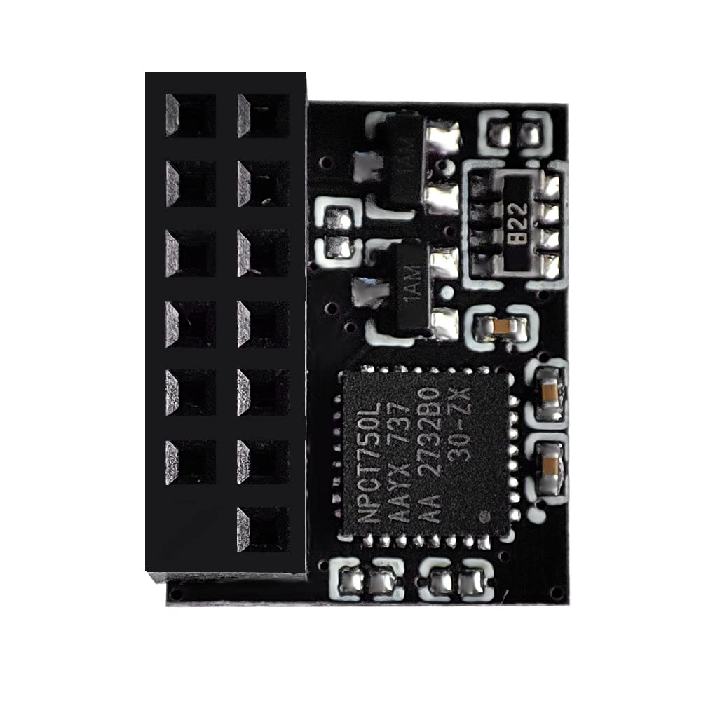 NewHail TPM2.0 Module TPM-SPI 14Pin Module with Nuvoton NPCT750 for ASUS Motherboard,Comptible with Win11