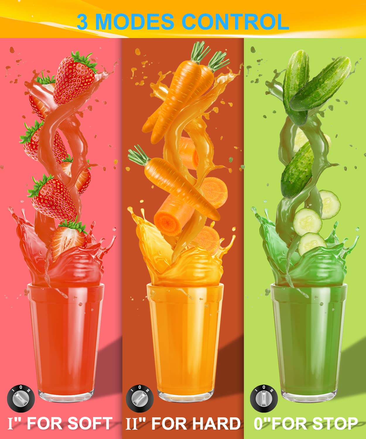 Juicer, 600W Juicer Machine with 3 Inch Wide Mouth for Whole Fruit and Vegetables Centrifugal Juicer Easy to Clean, Dishwasher Safe BPA-Free, Non-Drip Function Cleaning Brush Included