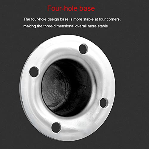 Parking Barrier Heavy Duty Parking Barrier Lockable Parking Space Lock Manual Parking Blocker,2 Pack Stainless Steel Parking Pile