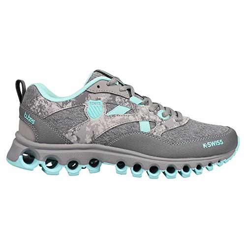 K-Swiss Women's Tubes Trail 200 Running Shoe, Steel Gray/Alloy/Blue Tint, 10 W