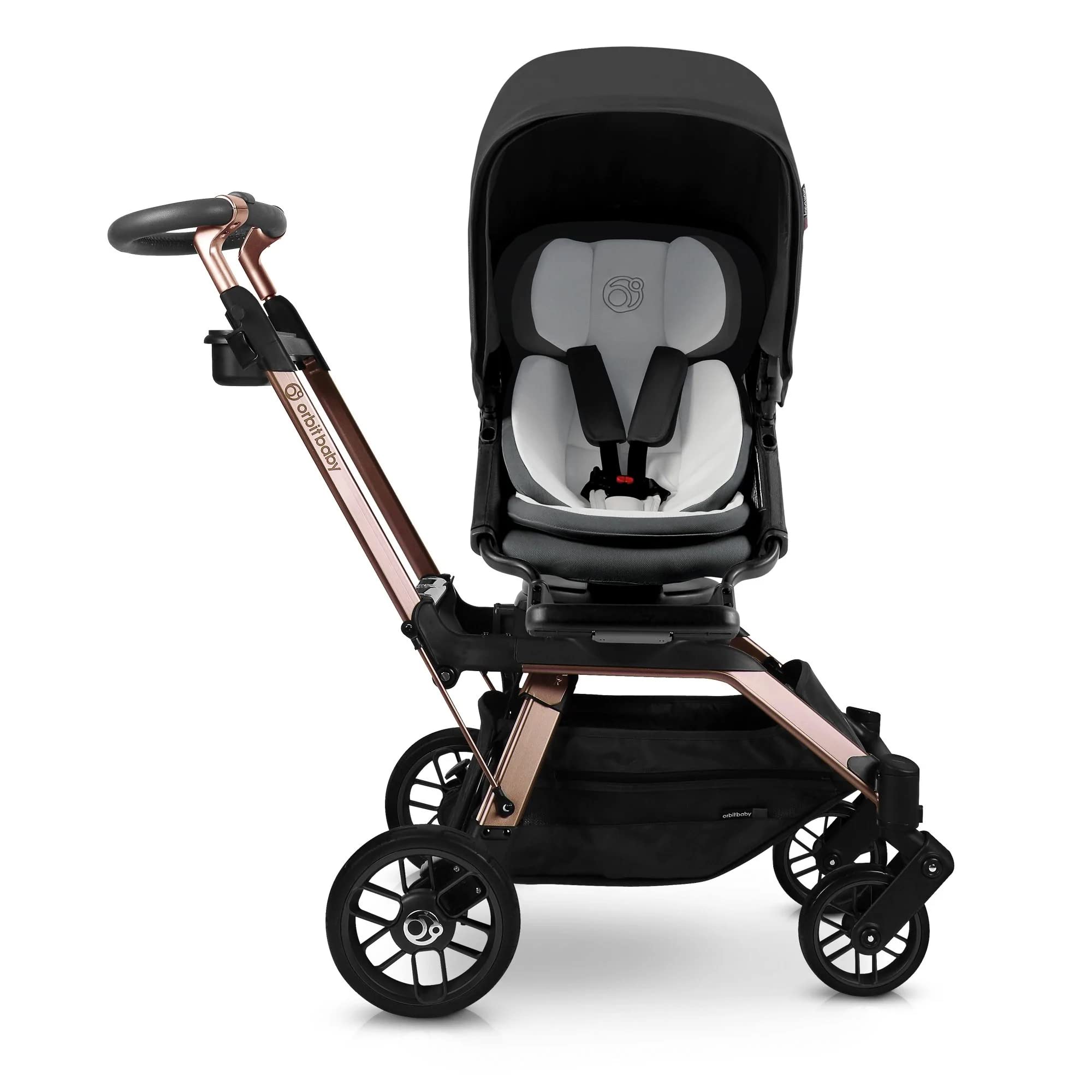 Orbit Baby G5 Stroller - Black Fabric - Gold Frame