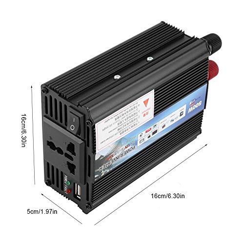 Power Inverter with Solar Panel 12 V,220V / 100V 500W Solar Inverter Converter, Solar Power Inverter for Household,Outdoors,Road Trips,etc(220V)