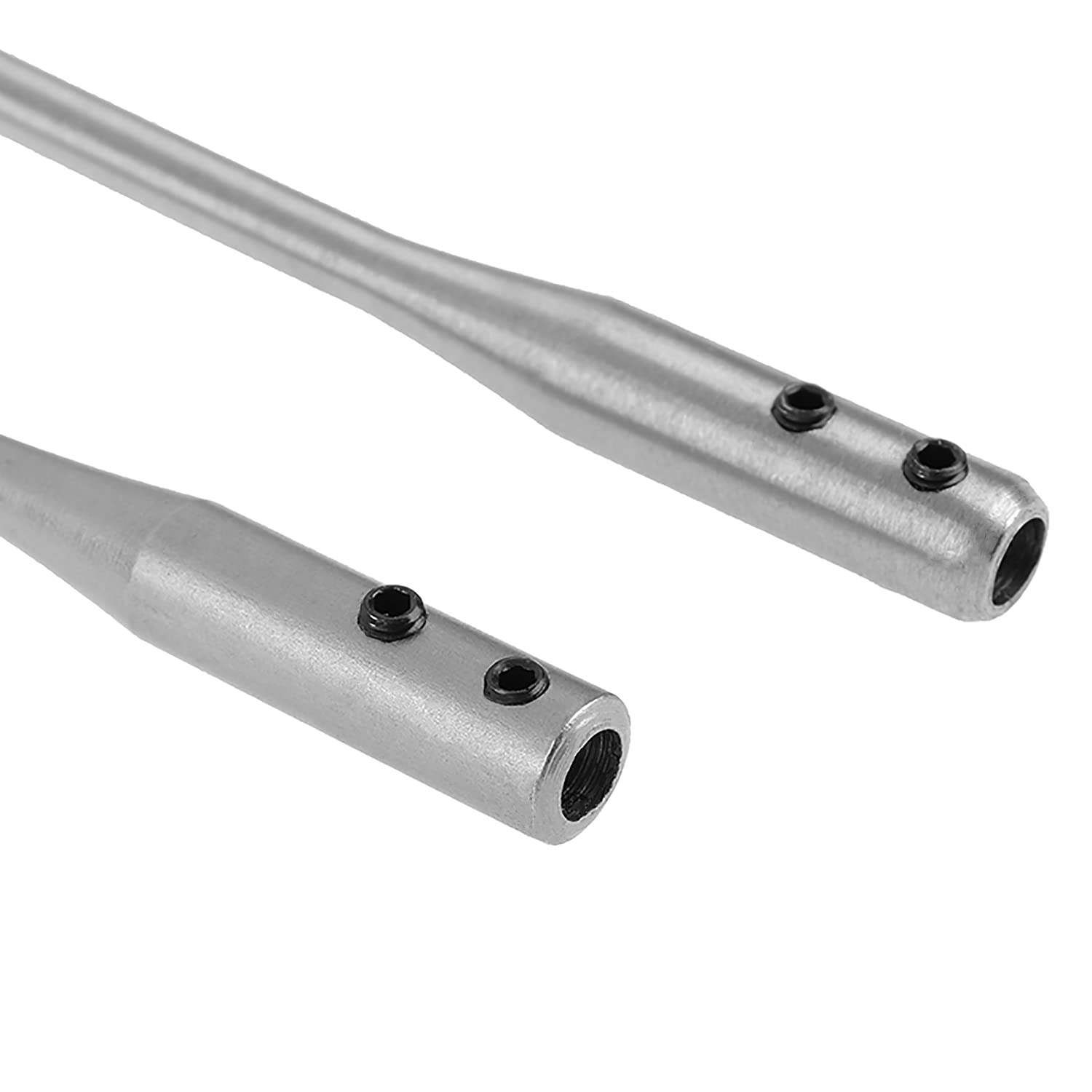 OBPSFY 6 inch & 12 inch Forstner Bit Extension,Wood Spade Bit Extension Bar with 2 Pcs Key,Drilling Depth Tool for Wood Turners Furniture Carpentry and Construction(1/4 inch Collet)