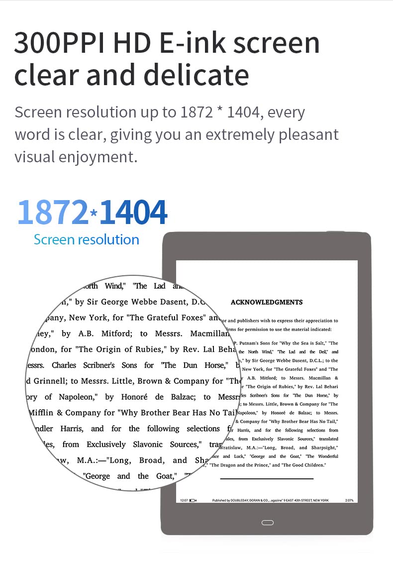 MEEBOOK P78 Pro e-Book Reader, 2022 New 7.8" Eink Carta Touchscreen,Support Handwriting, Built-in Cold/Warm Light/Audible &Out Speaker, Android 11, Support Google Play Store,OTG/USB C,3GB+32GB
