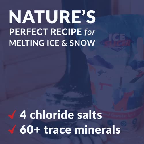 REDMOND Ice Slicer - Ice Melt Salt, Kid & Pet Safe Deicer, All-Natural Granular Ice Melt (10 LB)