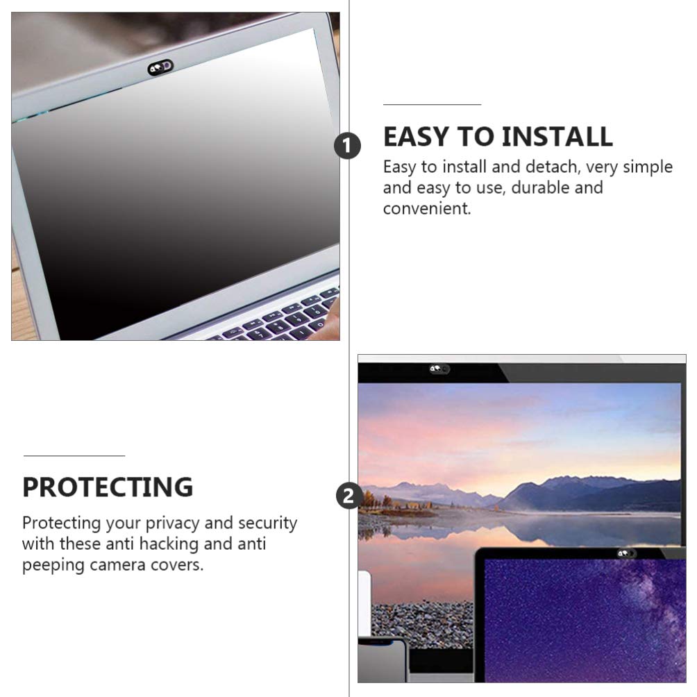 Mobestech Computer Camera 6Pcs Laptop Camera Cover Cartoon Slide Laptop Webcam Cover Slide Web Cam Privacy Cover Camera Sticker for Laptop, PC, and More Accessories Laptop Stickers