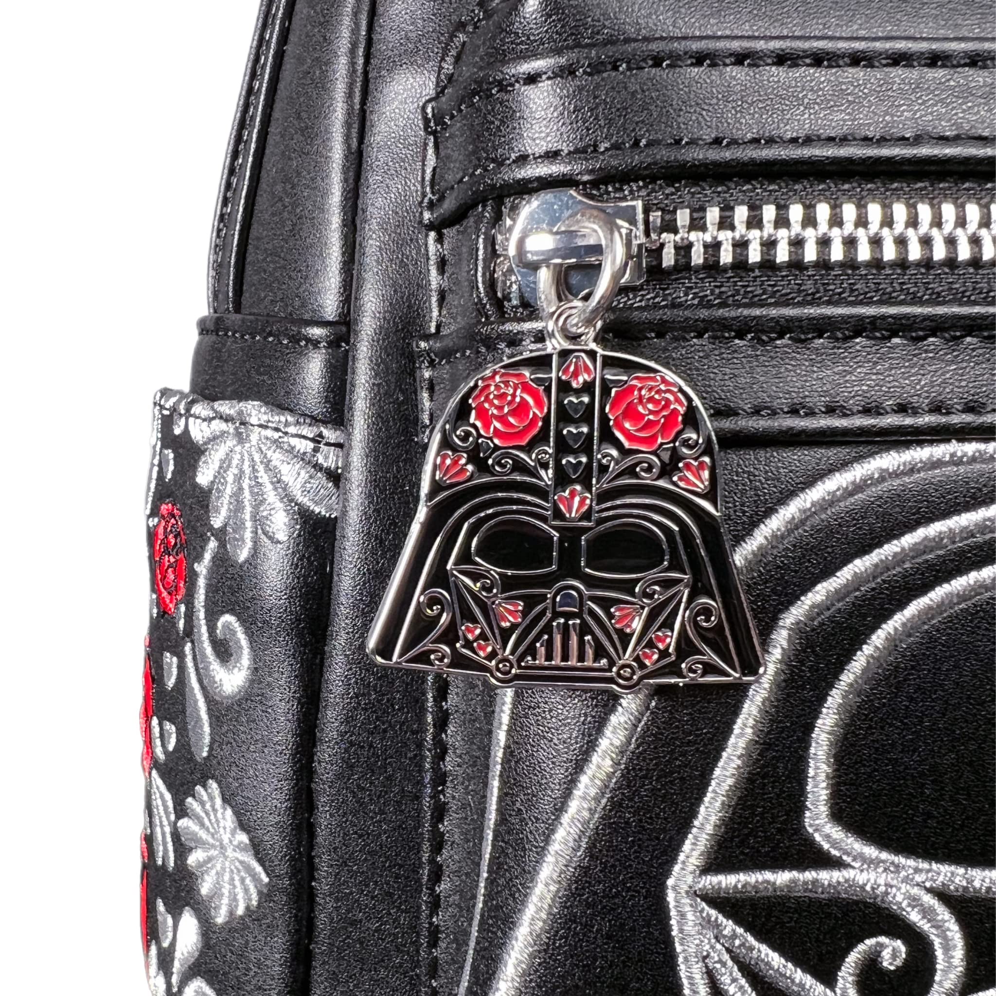 Loungefly Star Wars Darth Vader Floral Embroidered Cosplay Womens Double Strap Shoulder Bag Purse
