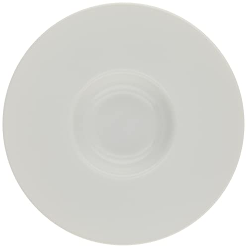Kanesu Ceramics 50100802 Pasta Plate, White, Wide Rim, 7.9 inches (20 cm), Flat Soup Plate, Made in Japan, Pack of 2